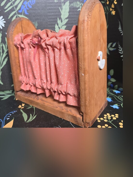 Kitchen | Vintage Wooden Country Goose Napkin Holder Curtain Kitchy ...